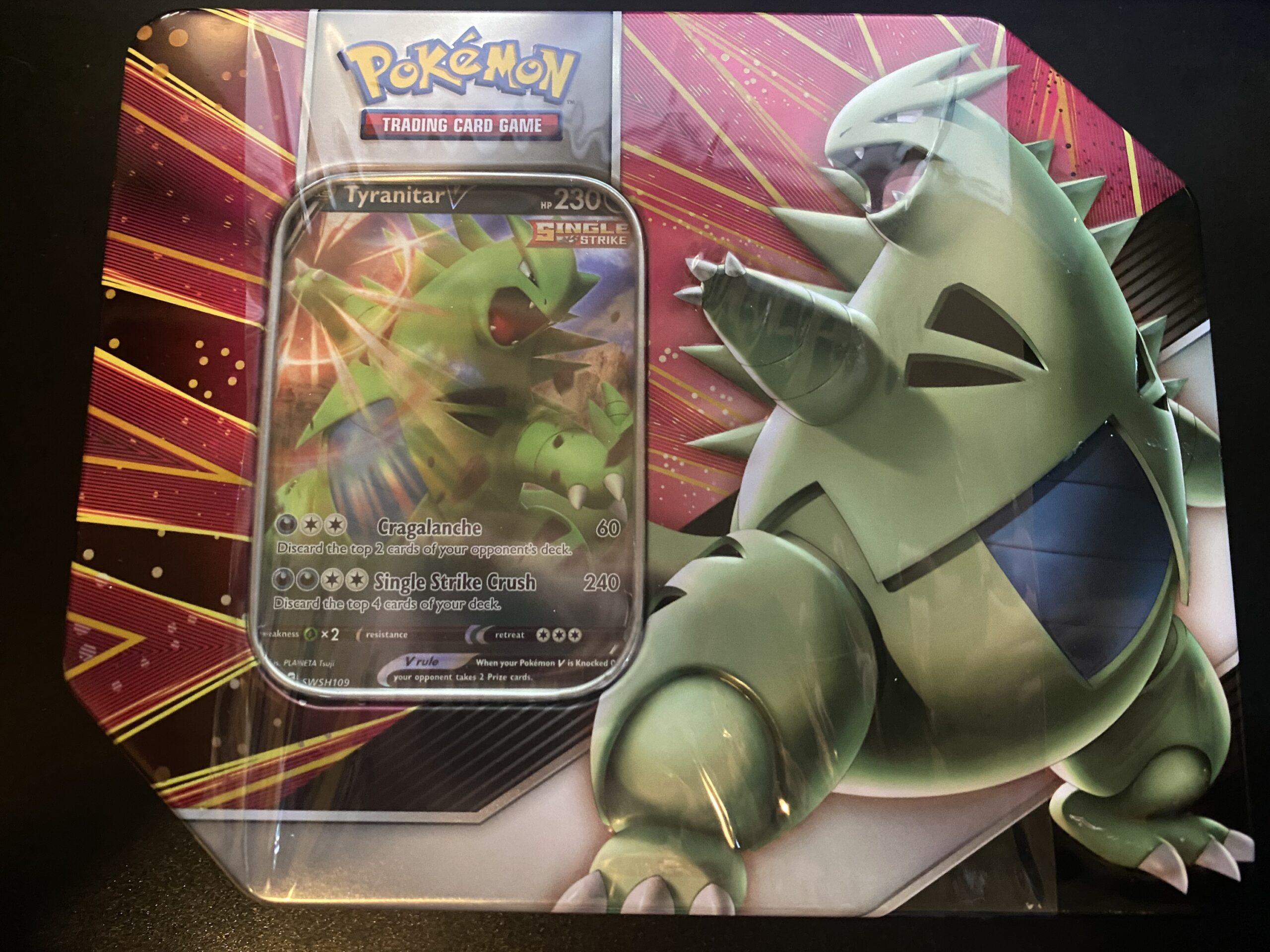 Tyranitar V Tin - Tonys-Collectibles